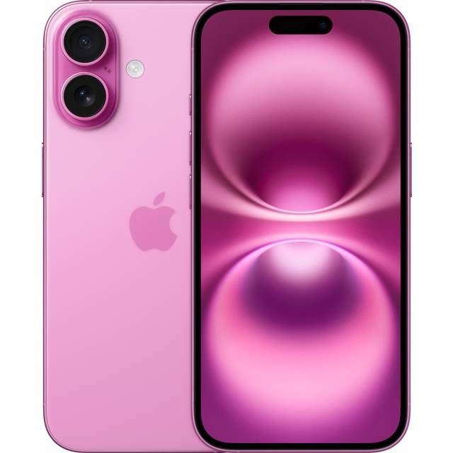 Apple iPhone 16 Plus (128GB/Pink) uden abonnement.